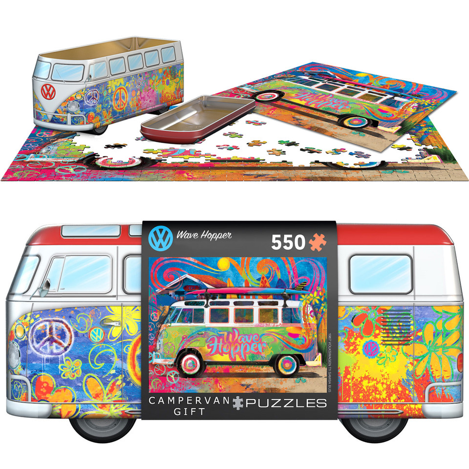 Volkswagen Kombination 1000 Piece Panoramic Campervan Puzzle - Over 3 ...