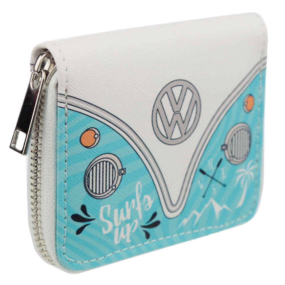 Volkswagen Campervan Adventure Begins Zipper Purse - Keep Your Money Safe