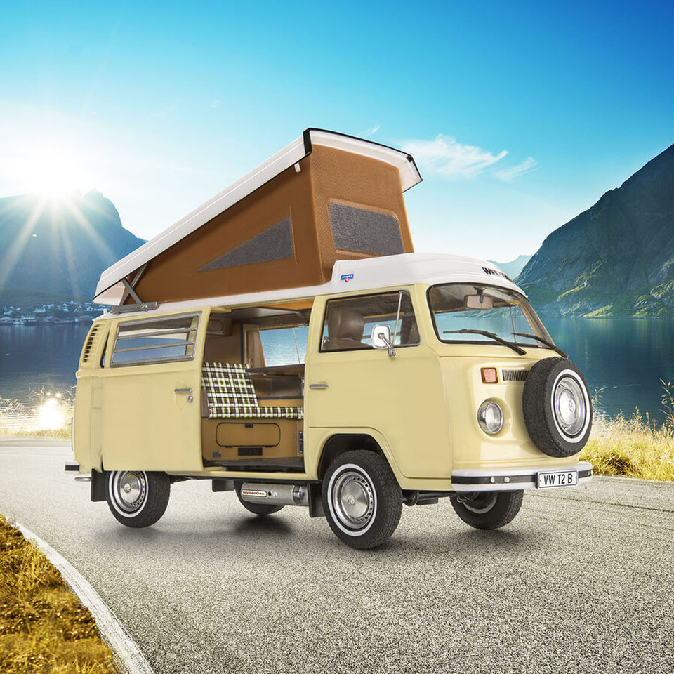 Volkswagen Revell Cream Bay Westfalia T2 Campervan Model Kit - Highly ...