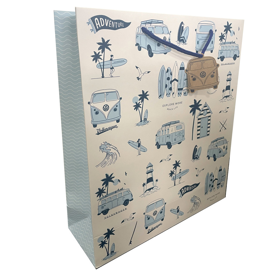 Volkswagen Campervan Explore More Large Gift Bag - Gift Wrapping Made Easy