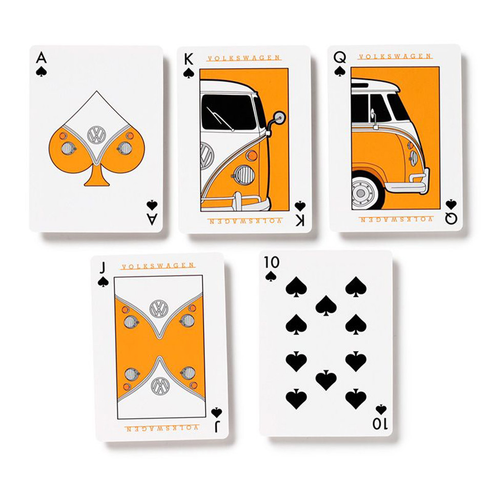 Volkswagen Campervan Quad Coloured Playing Cards - Shuffle up and Deal ...