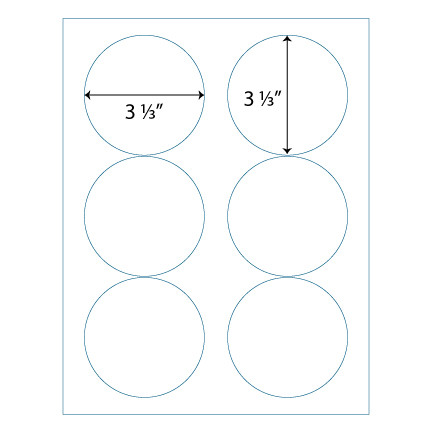 3-1/3" Round Labels | Stik2It Custom Labels