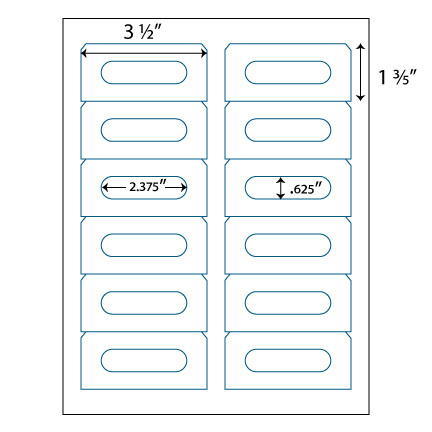 Audio Tape/Cassette Labels | 12-up