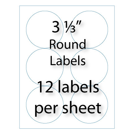 3-1/3" Round Labels | Stik2It Custom Labels