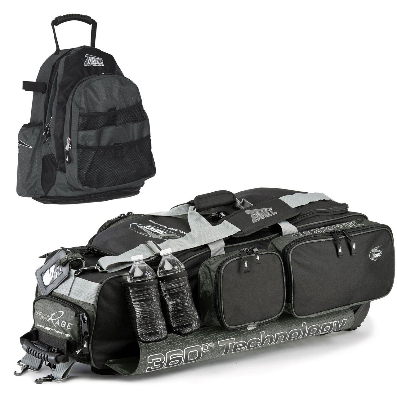 Tanel 360 RAGE Baseball/Softball Equipment Wheel Bag & Backpack Bundle ...