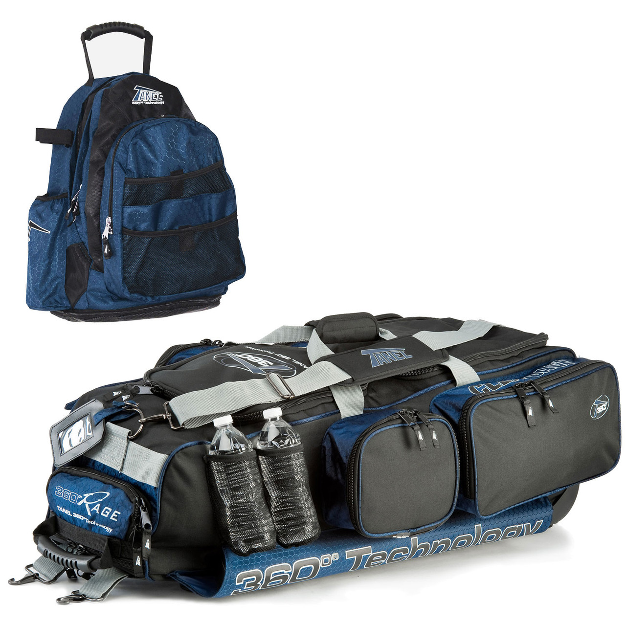 Tanel 360 RAGE Baseball/Softball Equipment Wheel Bag & Backpack Bundle ...