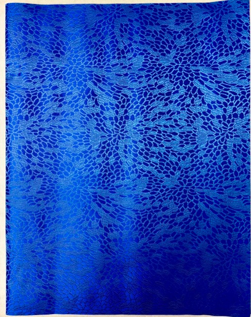 Sego Headtie (Royal Blue Small flowers) Sonia - Aaron International