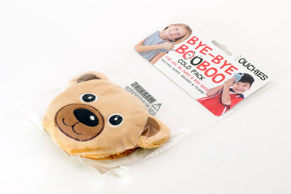 Ouchies Reusable Plush Ice Pack, Cold Pack - Bear - Ouchies Online