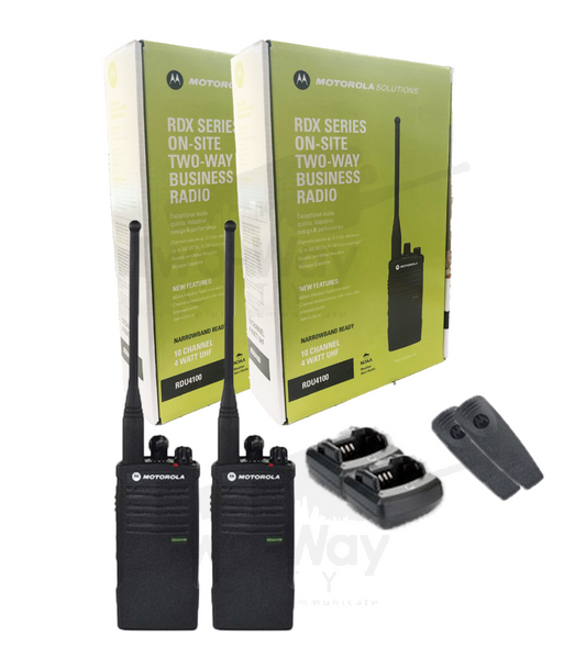 Motorola RDU4100 Business Two Way Radio 2-Pack | Two-Way City