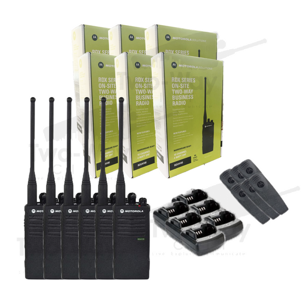 Motorola RDU4100 Business Two Way Radio 6-Pack | Two-Way City