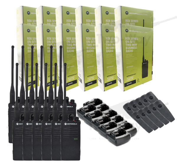 Motorola RDU4100 Business Two Way Radio 12-Pack | Two-Way City