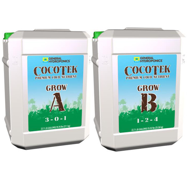 General Hydroponics CocoTek Grow A & B (Set of 6 Gallons) - CreatorHydro