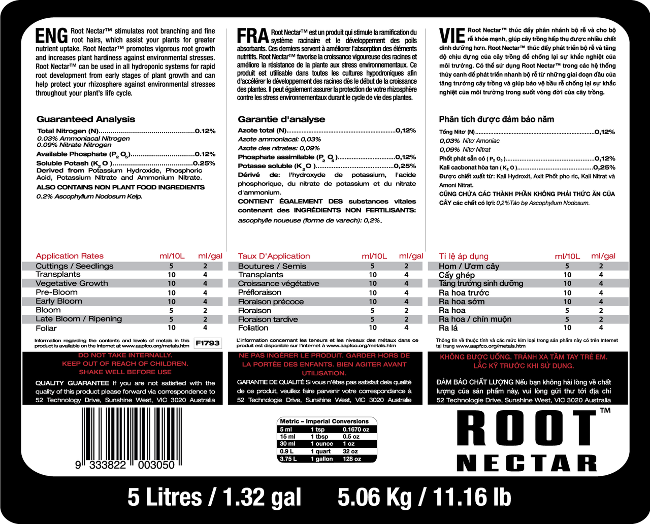 Nutrifield Root Nectar 5 Liters - CreatorHydro