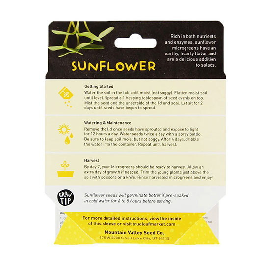 Handy Pantry Sunflower Microgreen Kit - CreatorHydro