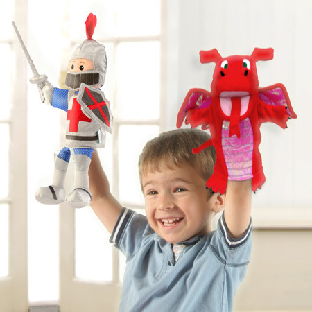St George Knight Tellatale Hand Puppet - Fiesta Crafts
