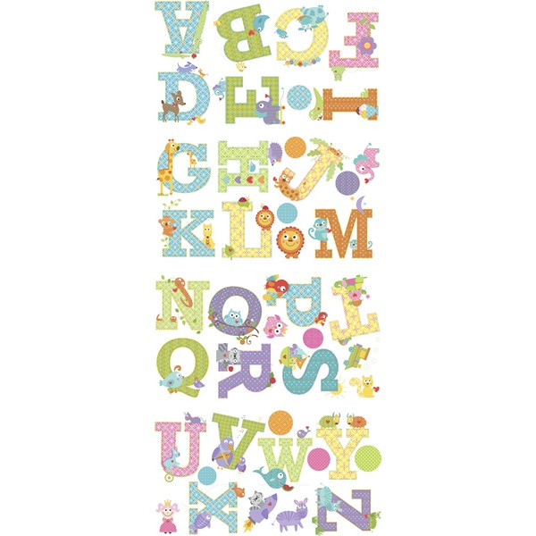 Happy Animal Alphabet Wall Stickers - Roommates