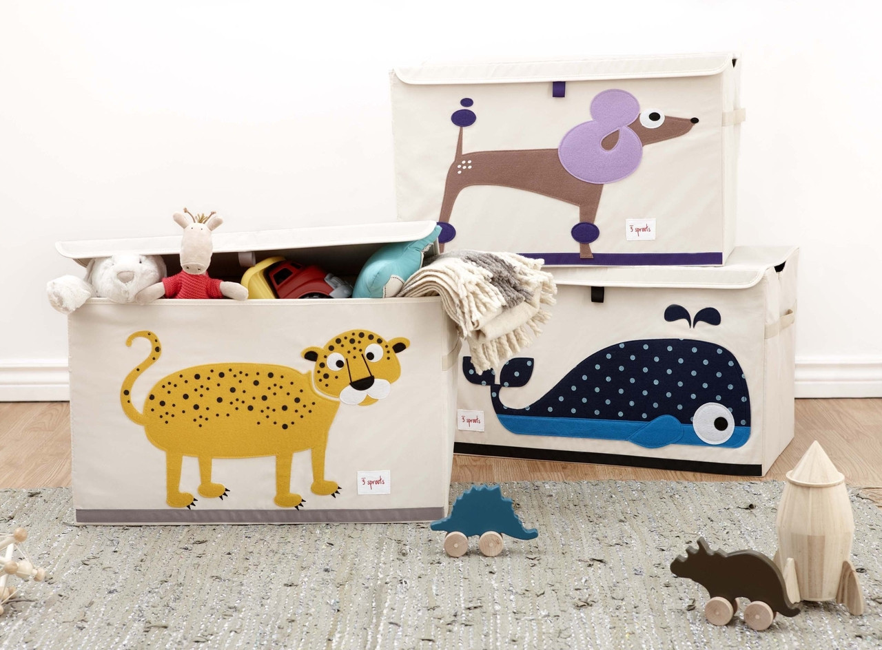 3 Sprouts Leopard Toy Chest - Nursery Storage
