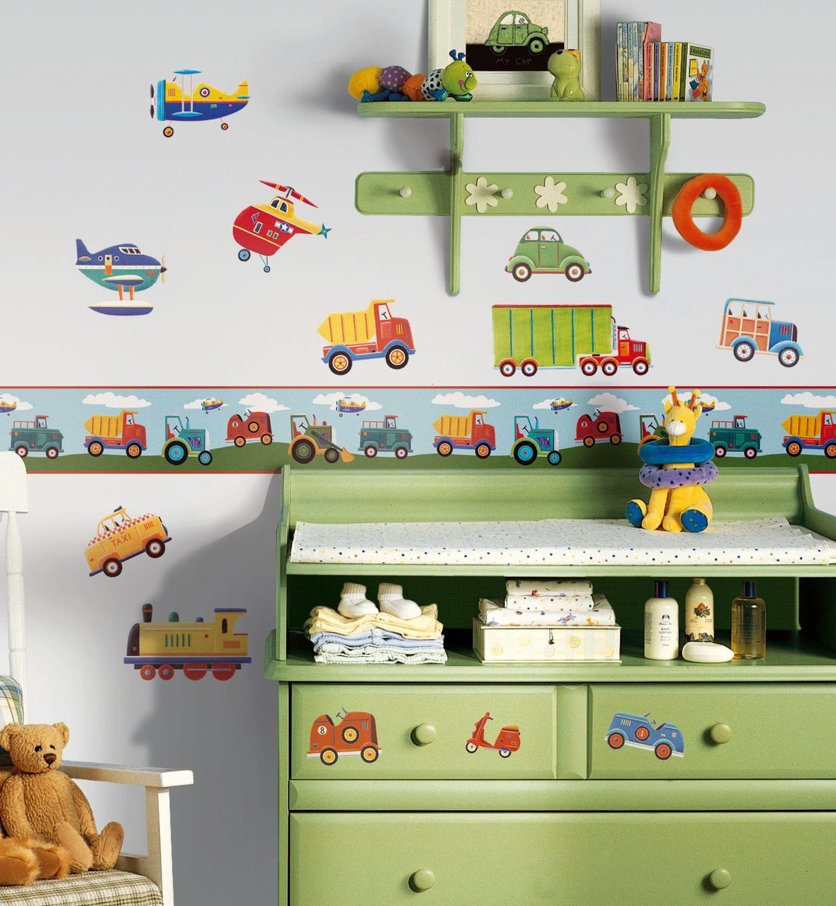 Transport Border Wall Stickers - Roommates