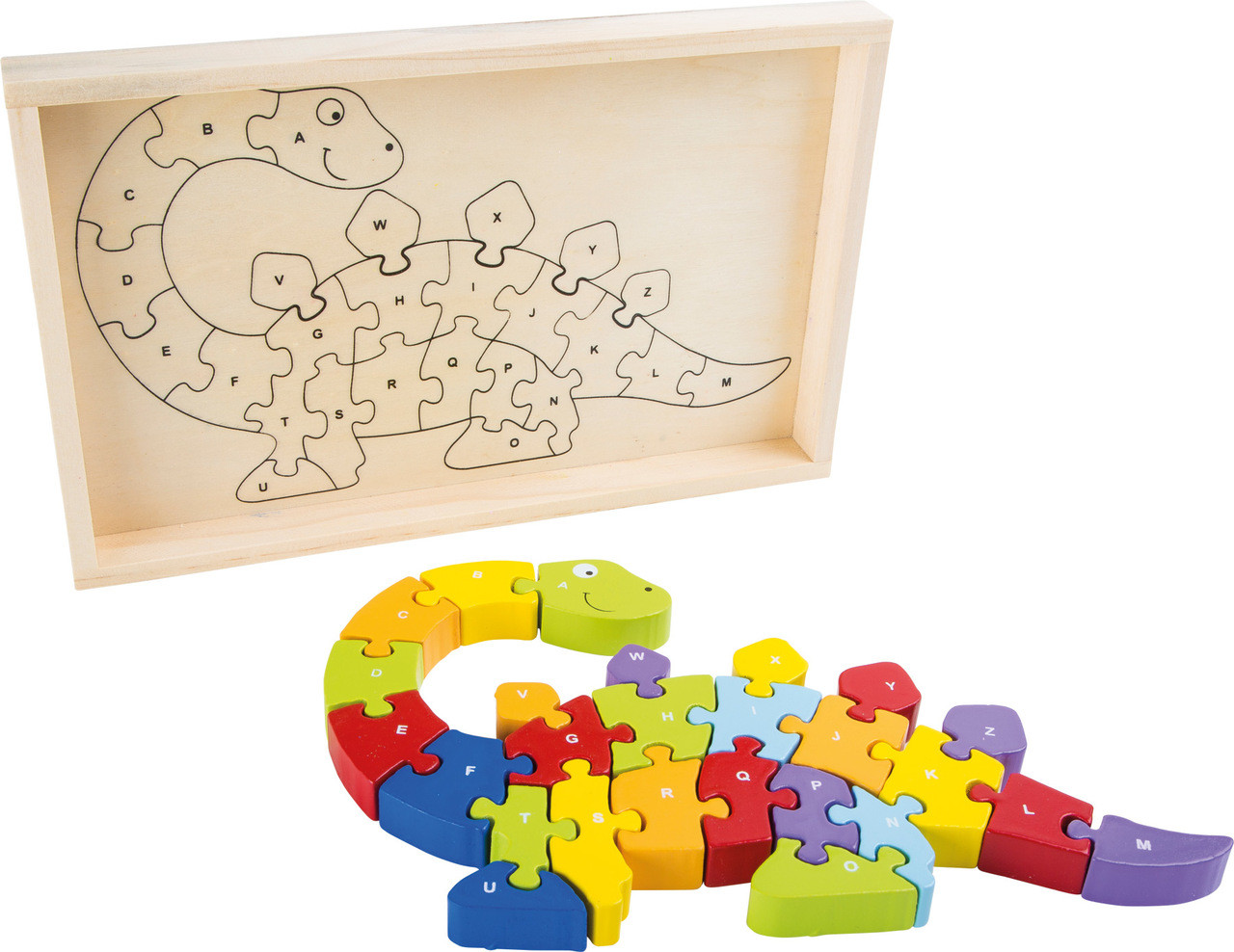 Wooden Dinosaur Alphabet Puzzle