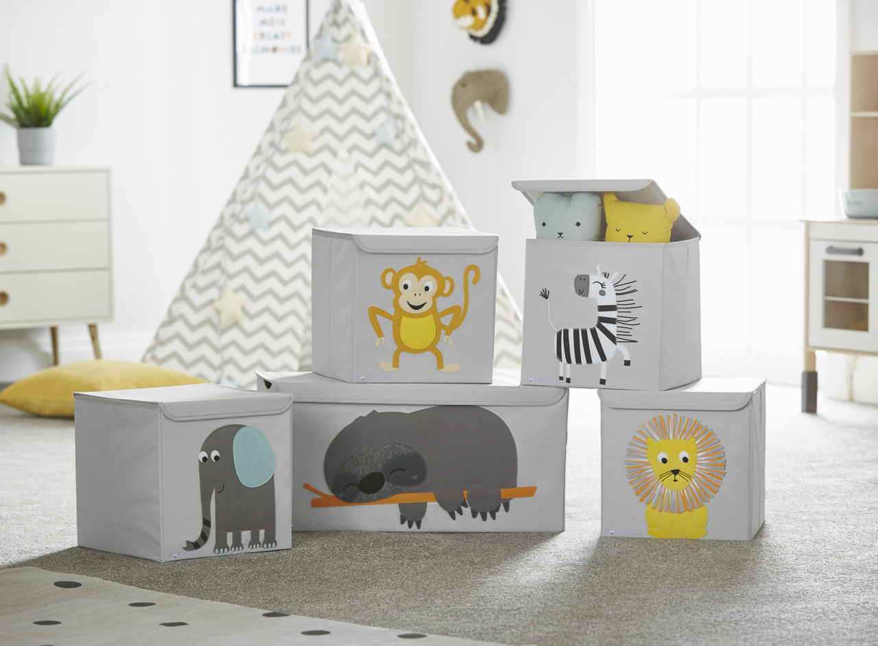 Monkey Storage Box - Nursery Fabric Storage