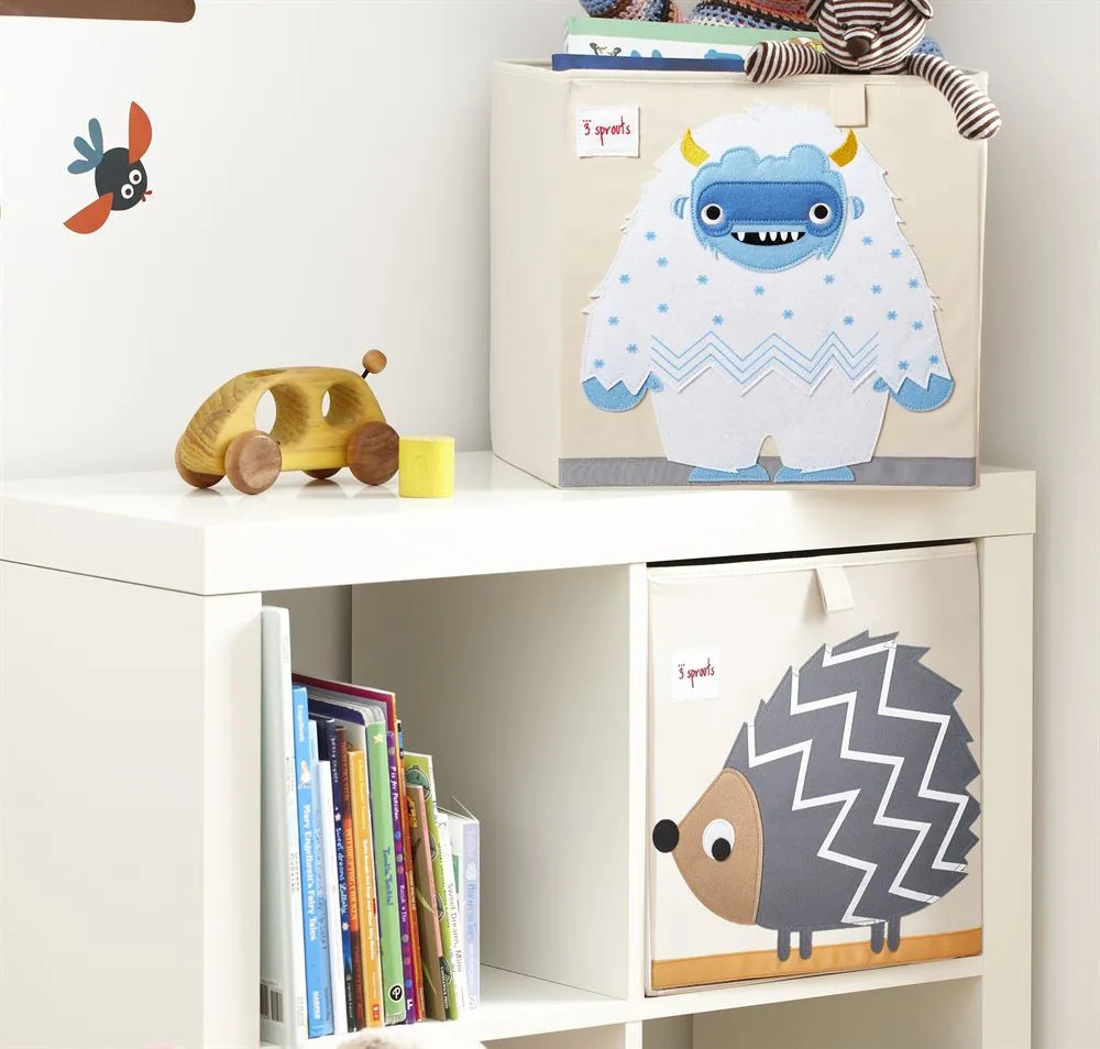 3 Sprouts Yeti Storage Box - Nursery Fabric Storage