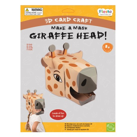 Giraffe 3D Mask Card Craft