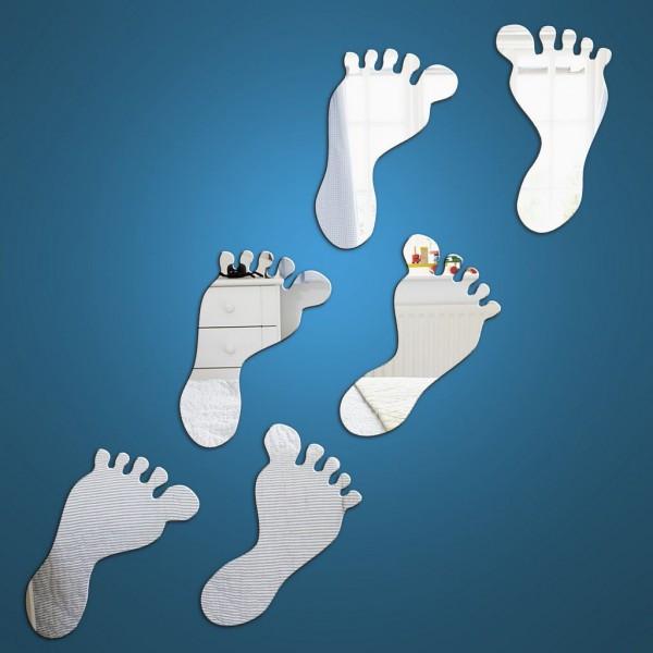 Childrens Mirrors - Baby Feet Mirror - Safe Acrylic from Mungai