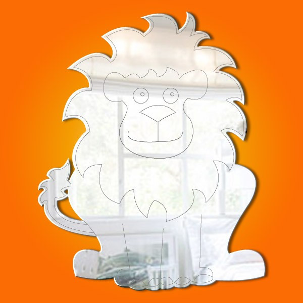 Childrens Mirrors - Lion Mirror - Safe Acrylic from Mungai