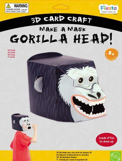 Gorilla 3D Mask Card Craft