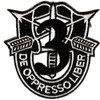 3rd Special Forces Group Crest Black 3 Patch | Special Forces Patches ...