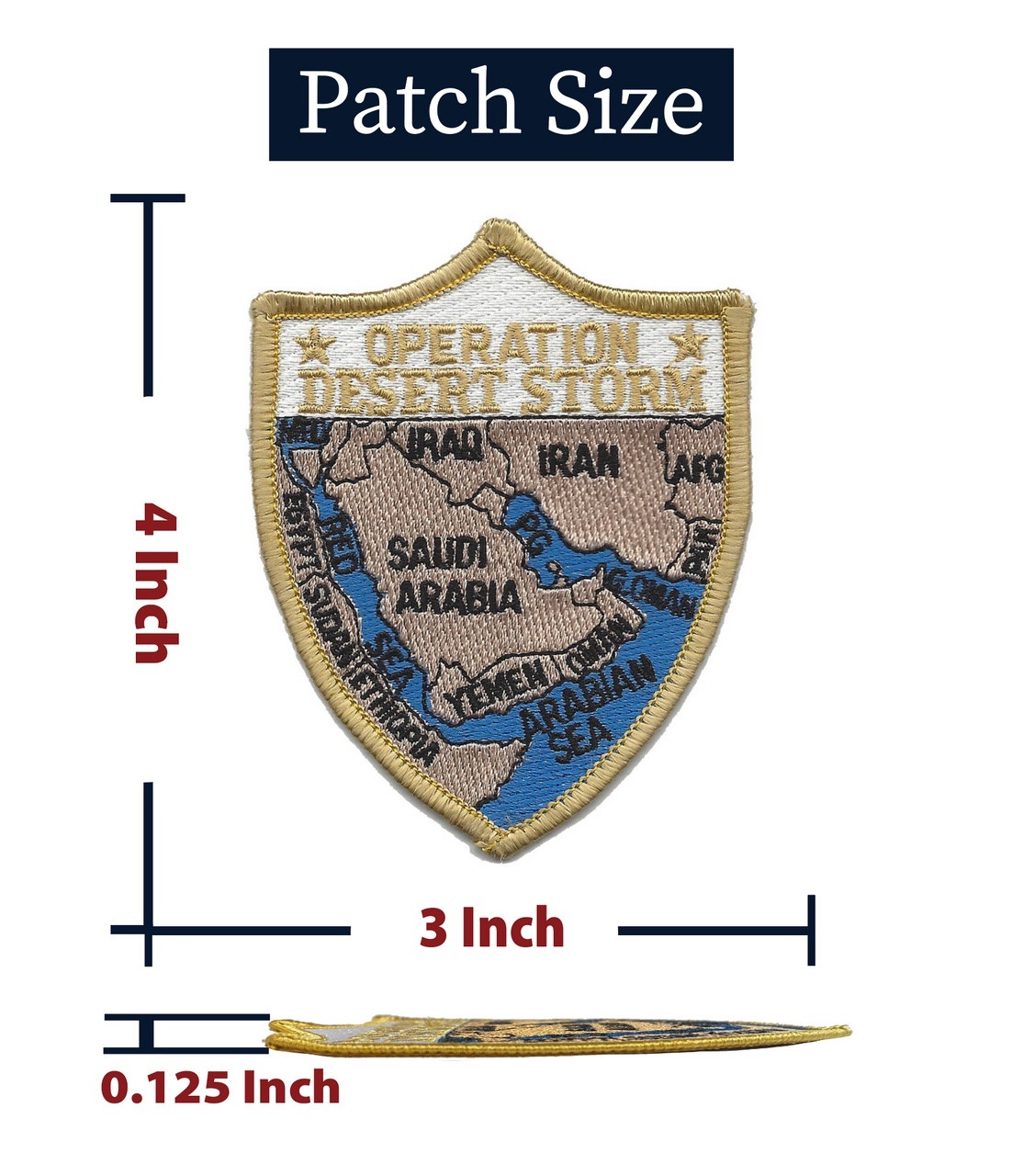 Operation Desert Storm Map Patch | Patriotic Patches | Popular Patch