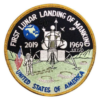 First Lunar Landing 50th 1969-2019 Patch