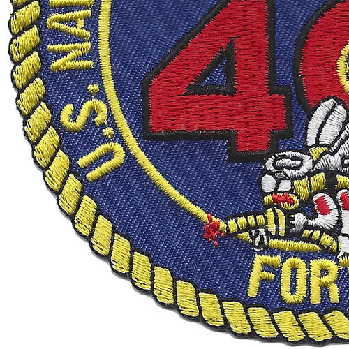 40th Mobile Construction Battalion Patch Fighting 40 | Seabee Patches ...