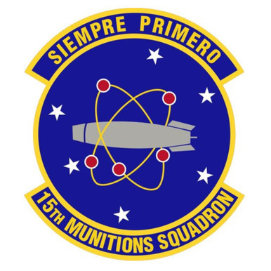 15th Munitions Squadron Patch