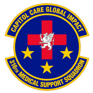 316th Medical Support Squadron Patch