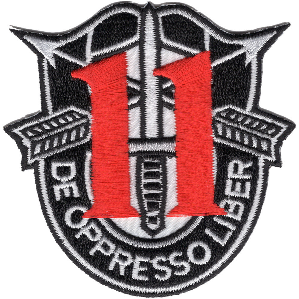 11th Special Forces Group Crest OD Green Red 11 Patch | Special Forces ...