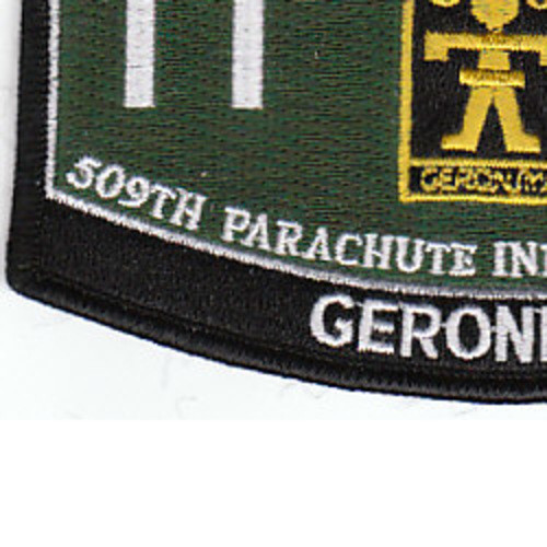 11B Infantryman - 509th Airborne Infantry Regiment Patch | MOS Patches ...