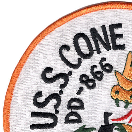 DD-866 USS Cone Patch - Version B | Destroyer Patches | Navy Patches ...