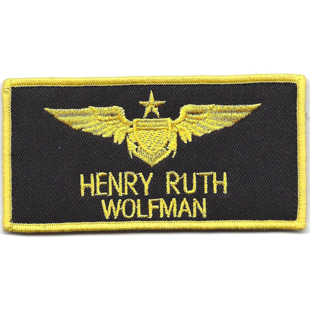 Aviation Pilot Black Wings Iceman Patch Hook And Loop | Squadron ...
