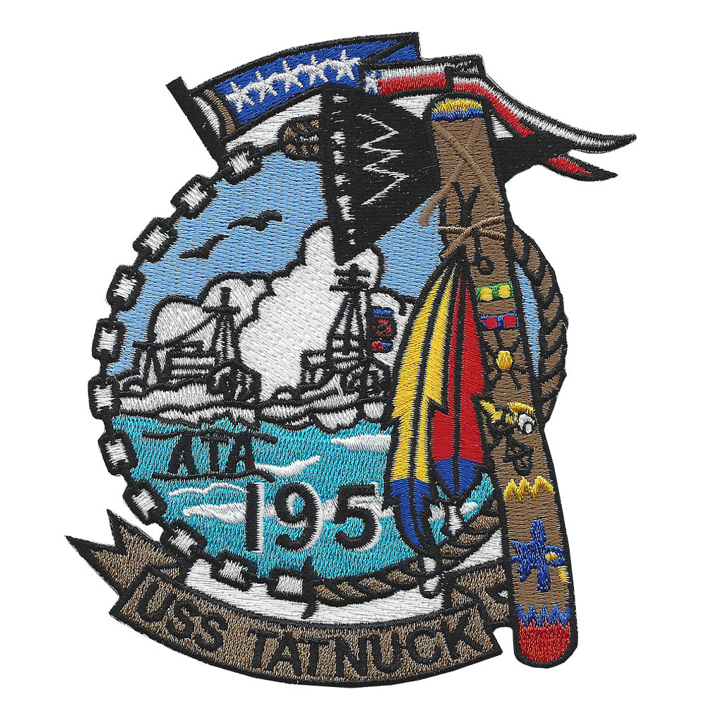 USS ATR-50 Tug Salvage Auxiliary Ship Patch | Auxiliary Ship Patches ...