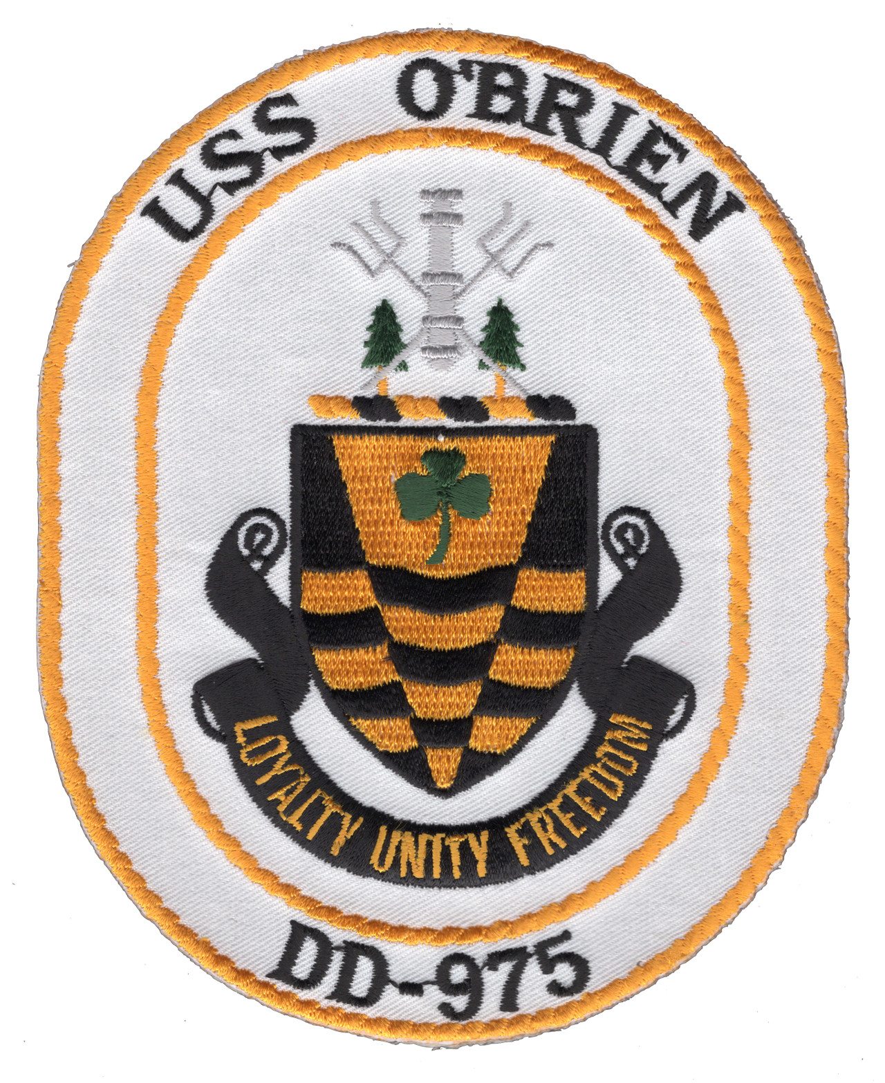USS O'Brien DD-975 Destroyer Ship Patch | Destroyer Patches | Navy ...
