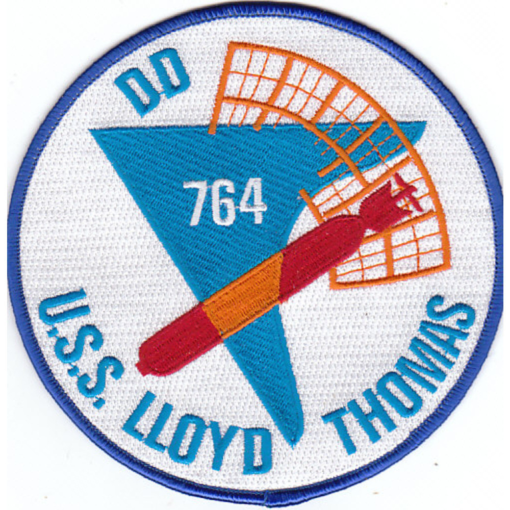 USS Lloyd Thomas DDE-764 Escort Destroyer Ship Patch | Destroyer ...