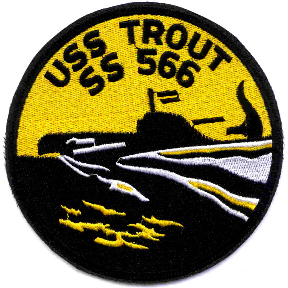 SS-566 USS Trout Patch | Submarine Patches | Navy Patches | Popular Patch
