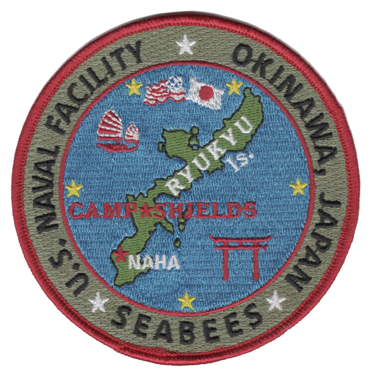 Naval Facility Okinawa, Japan - Camp Shields Seabee Patch | Seabee ...