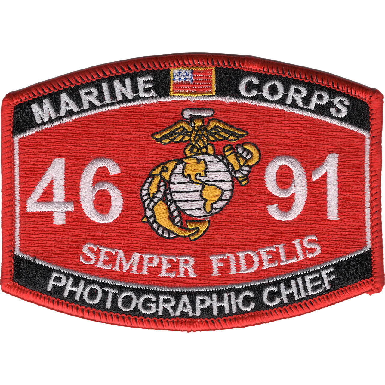 4691 Photographic Chief MOS Patch | MOS Patches | Marine Patches ...