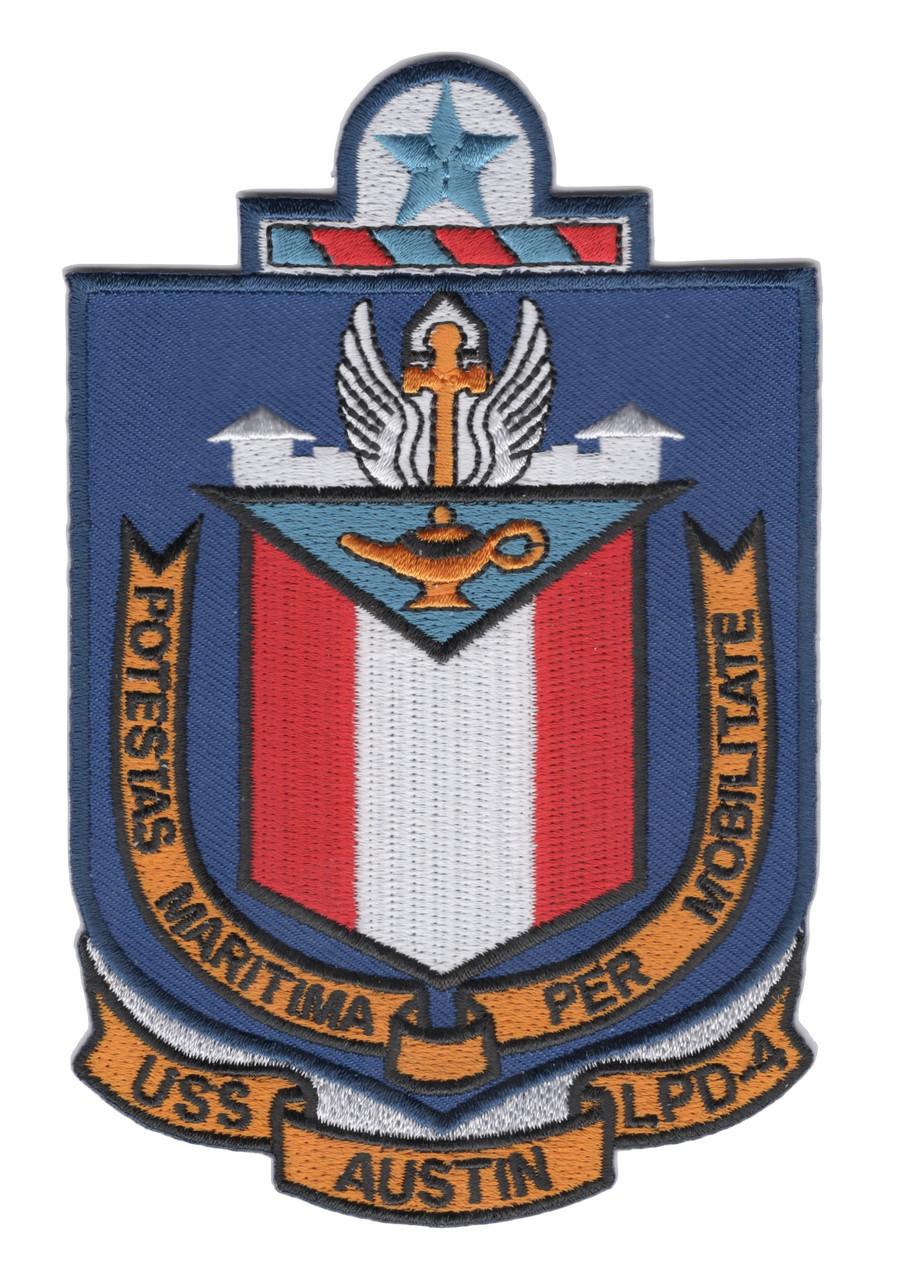 USS Austin LPD-4 Patch | Amphibious Ship Patches | Navy Patches ...