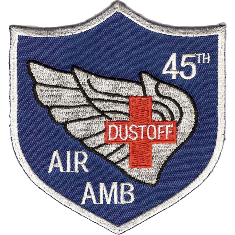 45th Aviation Medical Company Air Ambulance Dustoff Blue Shield Patch ...