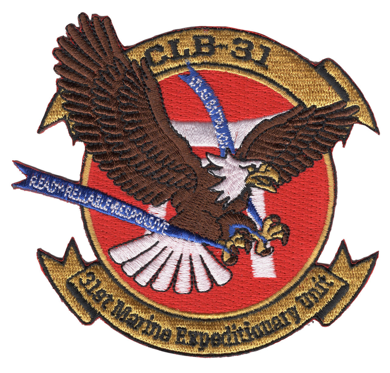 CLB-31 US Marine Corps Combat Logistics Battalion Patch - Popular Patch