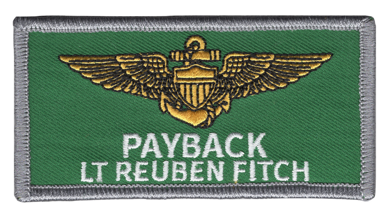 Payback Name Tag Top Gun Halloween Hook and Loop Patch - Popular Patch