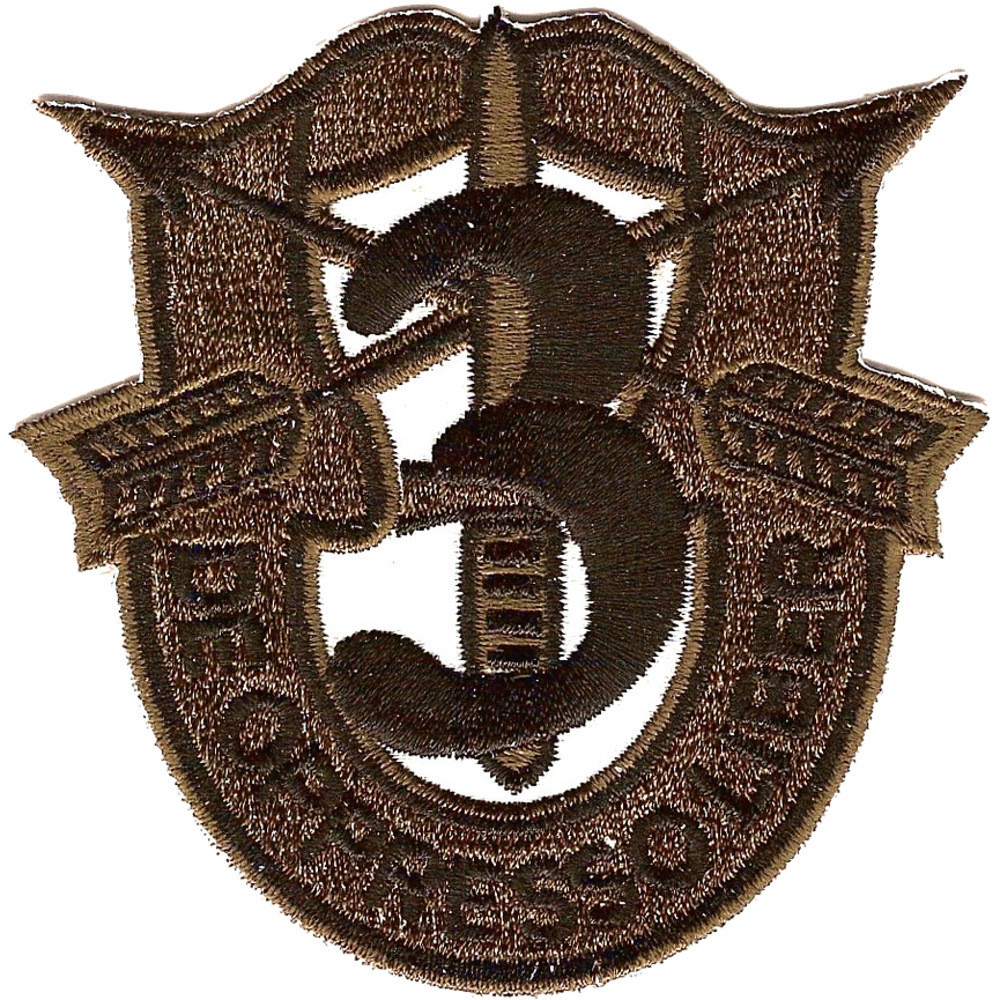 3rd Special Forces Group Crest OD Green Black 3 Patch | Special Forces ...
